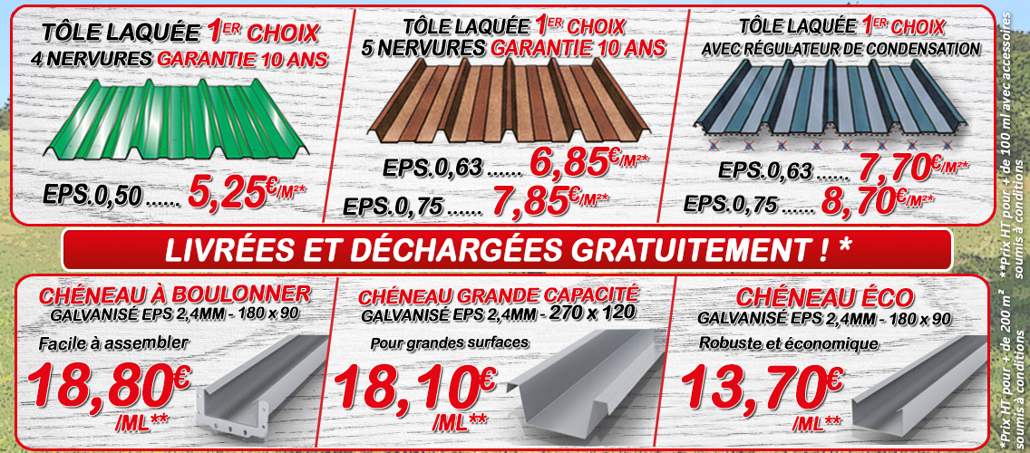 Tôles bac acier - La Maison de L'Eleveur.fr