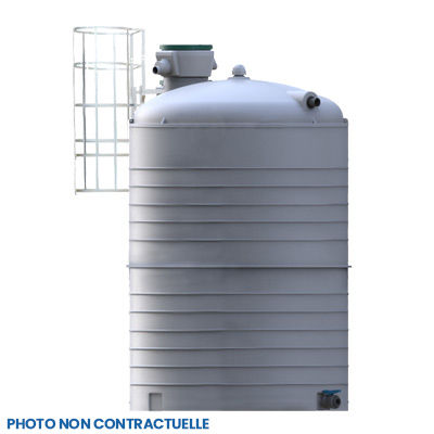 Cuve PEHD verticale 15000L (vertic'eau) avec kit à eau pluviale - La ...